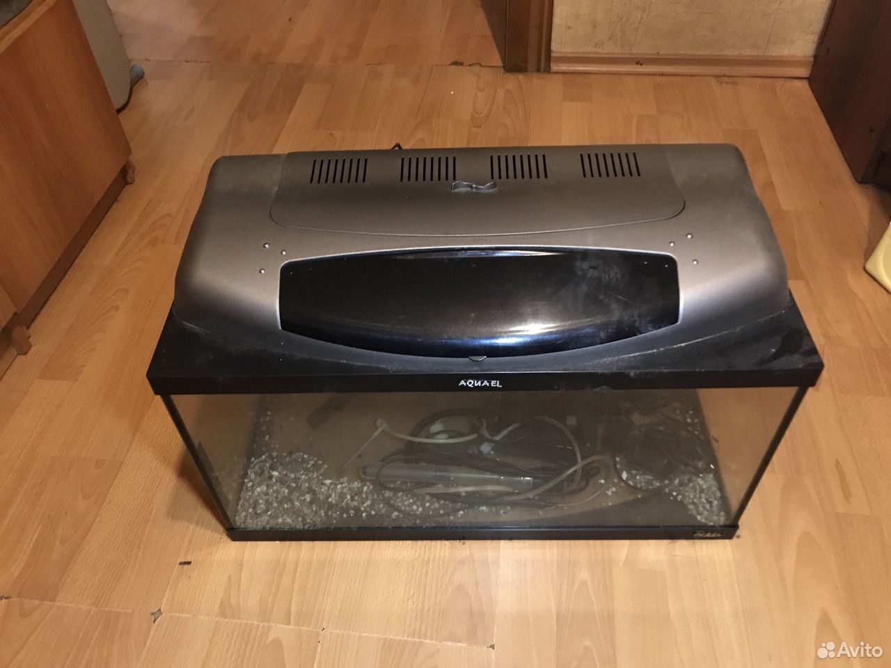 Аквариум 60л с трещиной