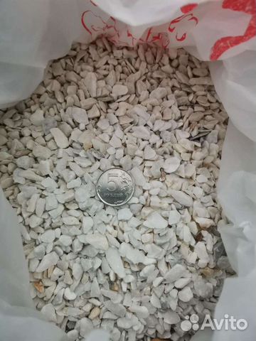 Грунт мраморная крошка 0,5 - 10 мм, около 5 кг