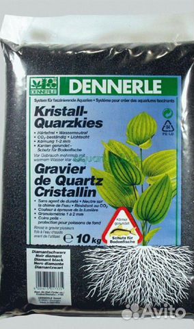 Грунт dennerle kristall quarz черный 10кг