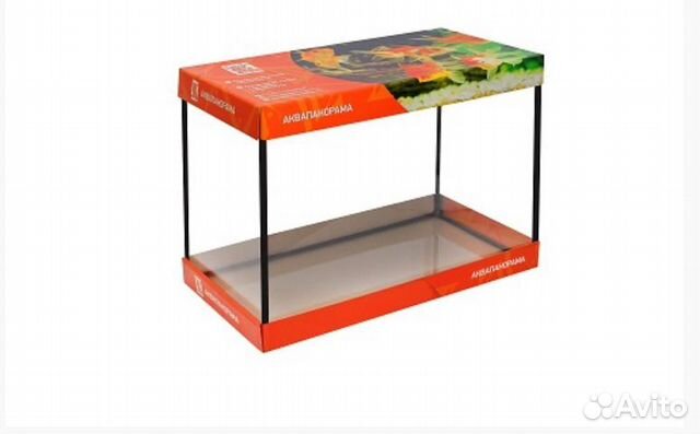 Аквариум 30 л. с крышкой и лампой