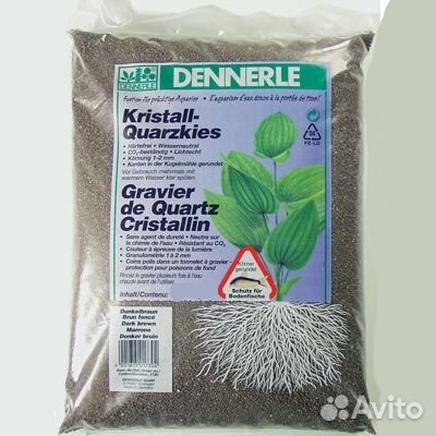 Dennerle Crystal Quarz фракция 1-2mm (цвет темно к