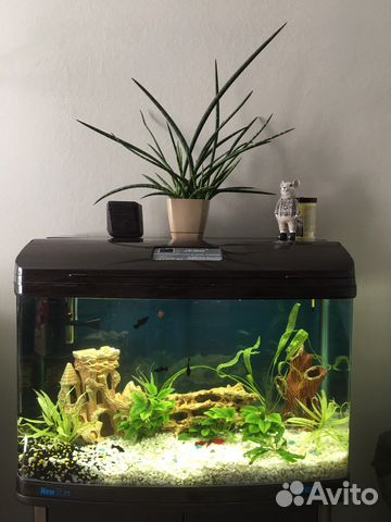 Аквариум jebo r375 с тумбой